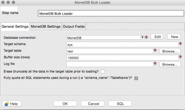 Pentaho | MonetDB Docs